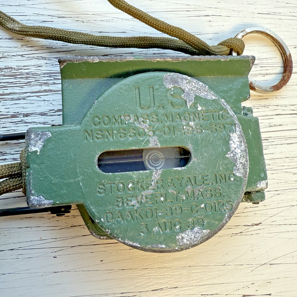 US Military 1989 Compass Magnetic Stocker Yale with First Aid Carrying ...