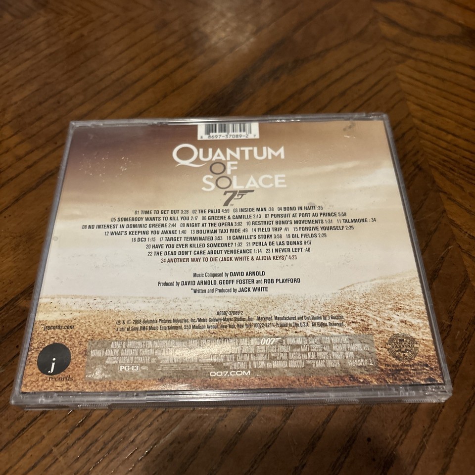 Quantum of Solace [Soundtrack] by David Arnold (CD 2008) 007 James Bond ...