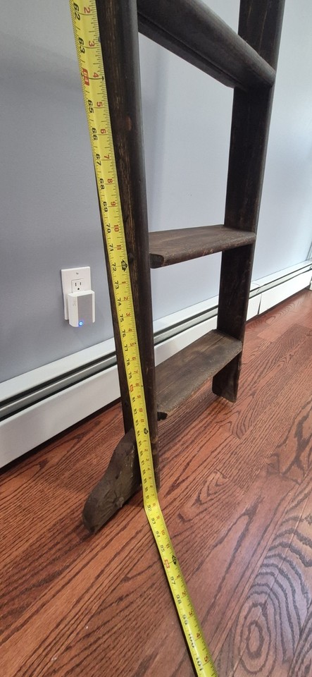 Antique Oak Rolling Library Ladder Putnum Ladder Co Early 1900s | eBay