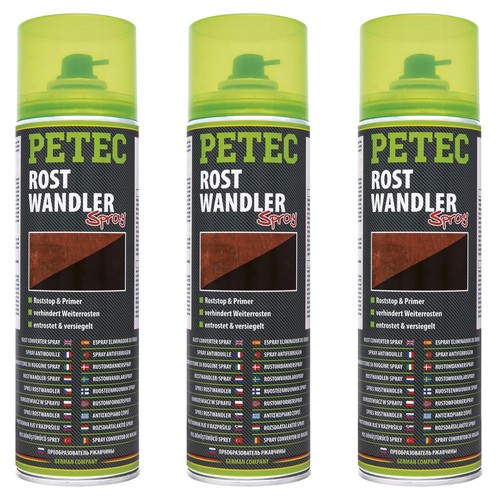 Petec 3x Rost Converter Rust Stop Rust Primer Spray 500ml | eBay