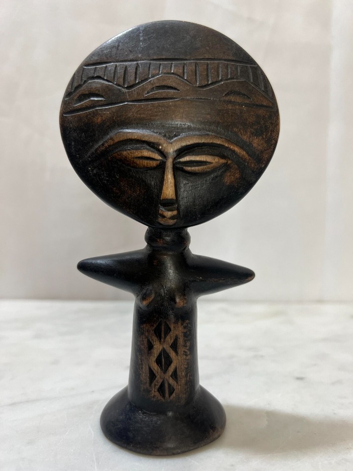 Vintage African Fertility Doll, Akuaba/Akwaba Doll, African Art 6" X 1 ...