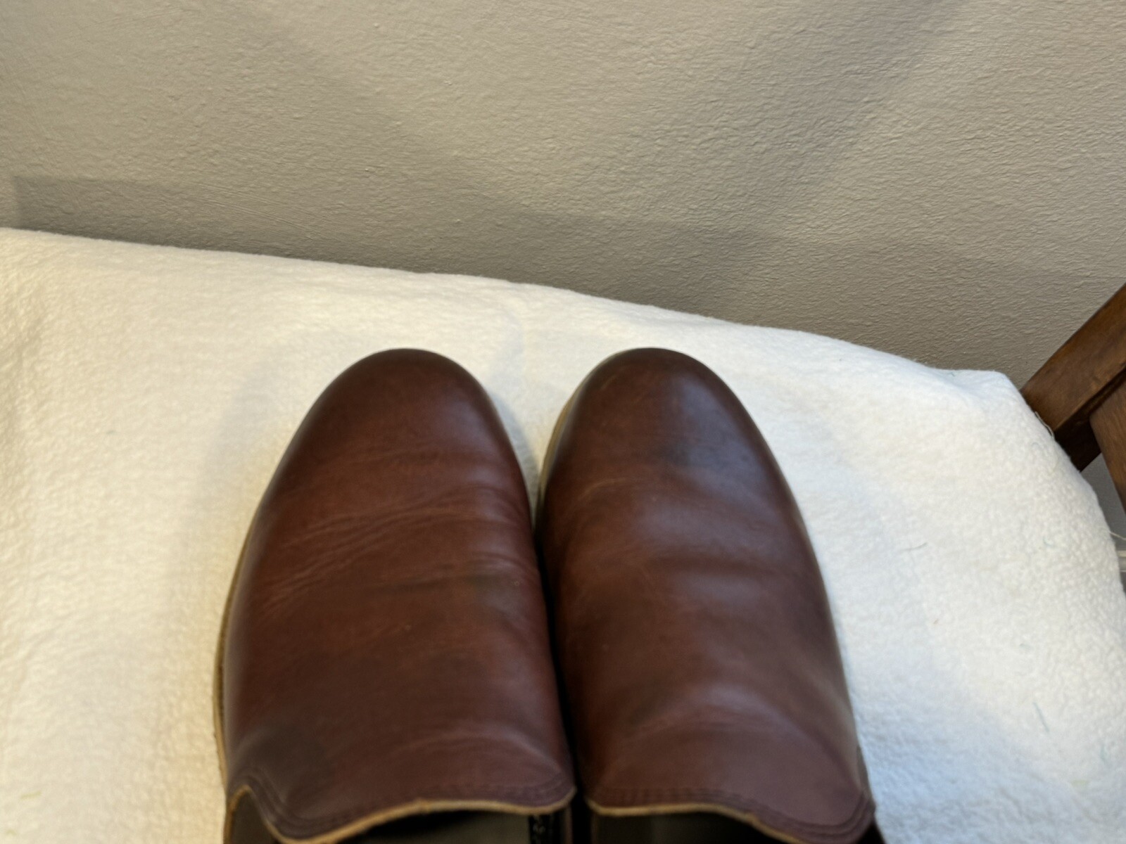 Red Wing Made in USA Brown Romeo Slip on Casual Shoes… - Gem