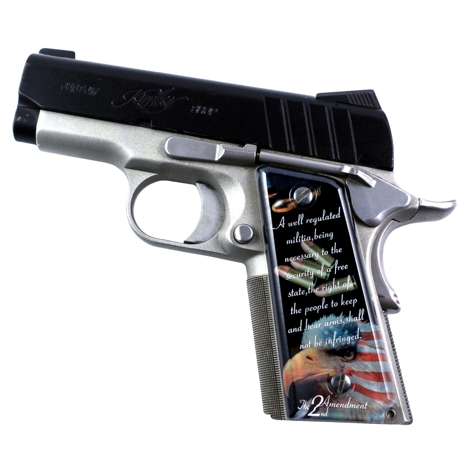Custom 1911 Compact ambi & non-ambi fit SPD Acrylic Grips 2nd Amendment Black | eBay