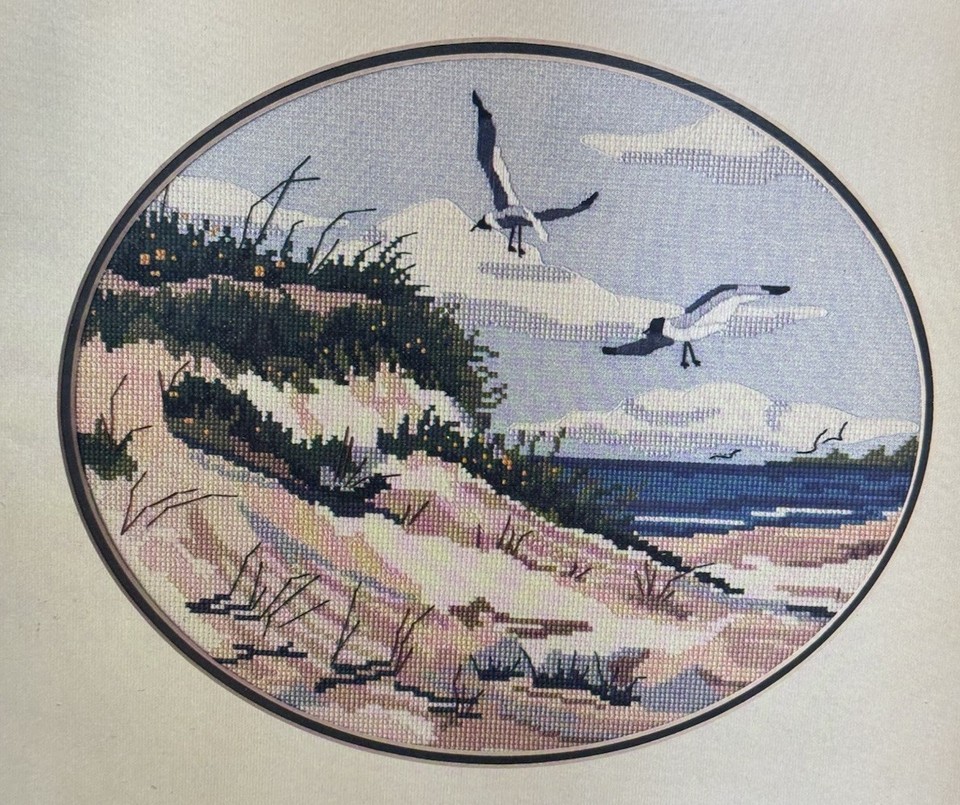 Vintage 1988 Dimensions No Count Cross Stitch Kit Summer Dunes #3911 | eBay