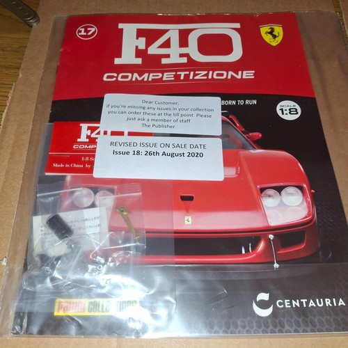 #17 FACTORY SEALED PANINI FERRARI F40 COMPETIZIONE(BUILD YOUR OWN 1:8 ...