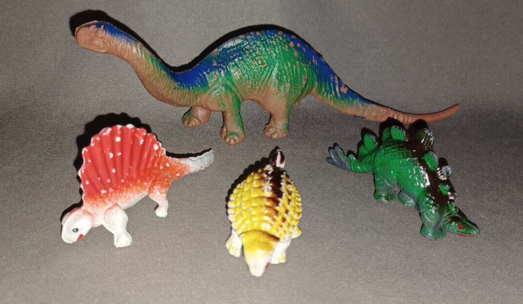 Mini Dinosaurs Marx Copies Vintage Plastic Brontosaurus Playset Figure ...