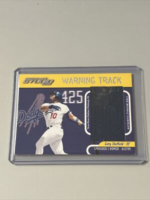 2001 Donruss Studio Warning Track Gary Sheffield Stadium Wall Relic | eBay