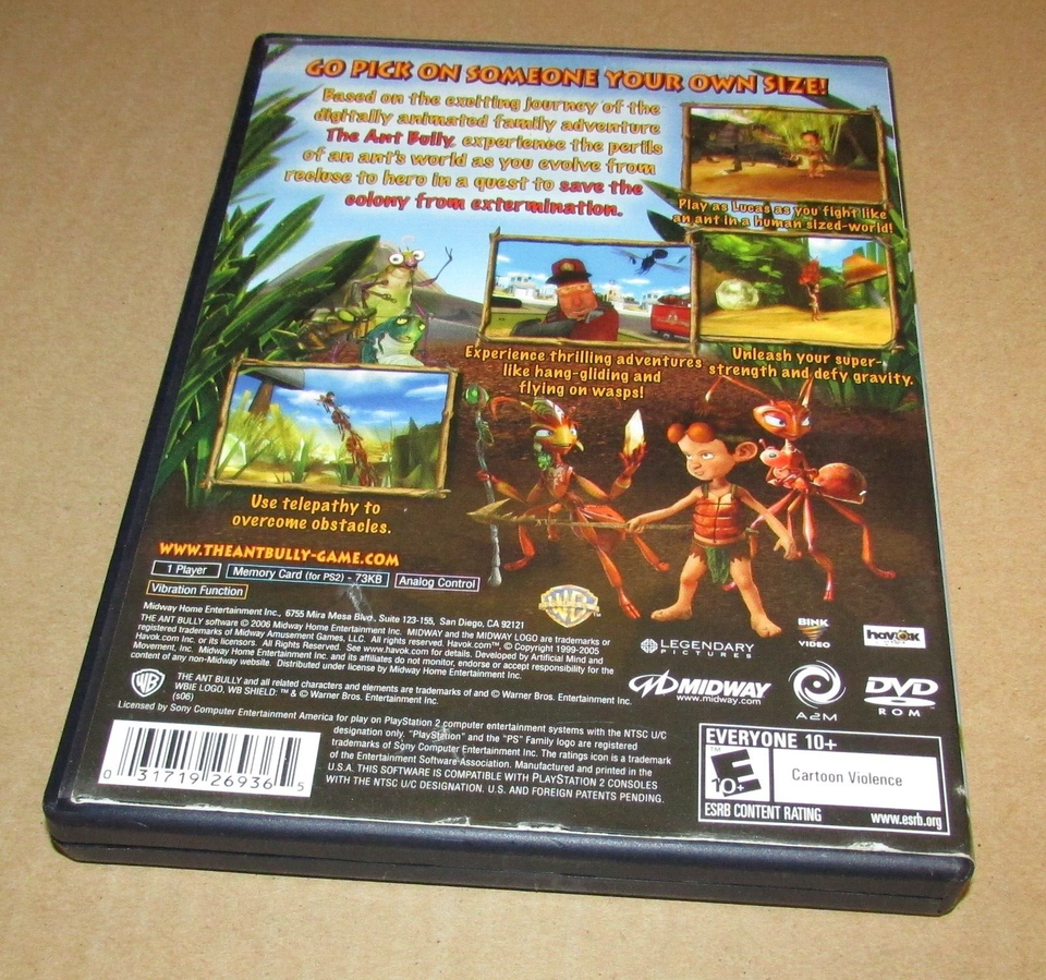 Ant Bully for Playstation 2 PS2 Complete Fast Shipping 31719269365 | eBay