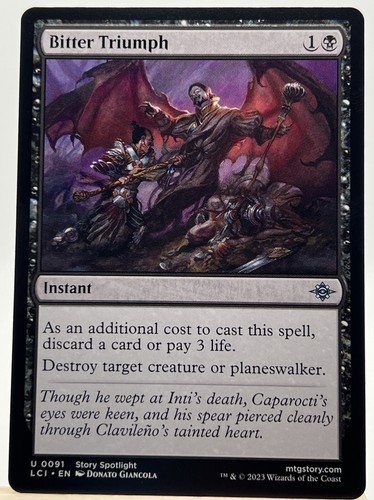 Bitter Triumph The Lost Caverns of Ixalan Regular for sale online | eBay