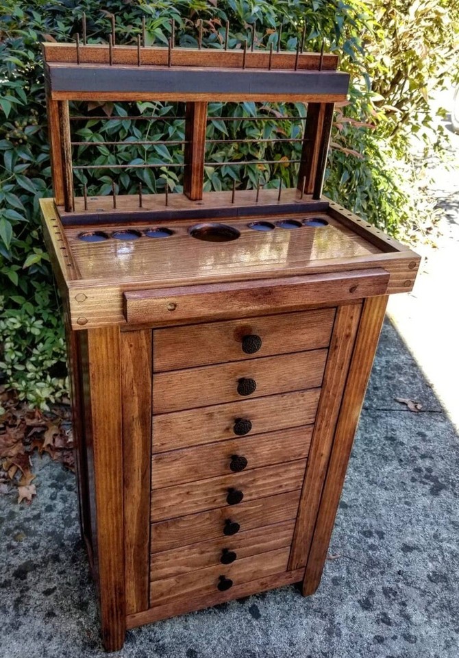 PORTABLE FLY TYING TABLE benches desks TROUT bass Fly Fishing flies ...