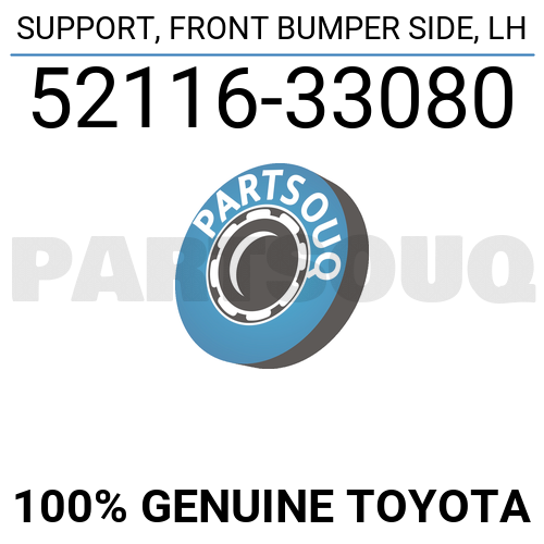5211633080 Genuine Toyota SUPPORT, FRONT BUMPER SIDE, LH 52116-33080 | eBay
