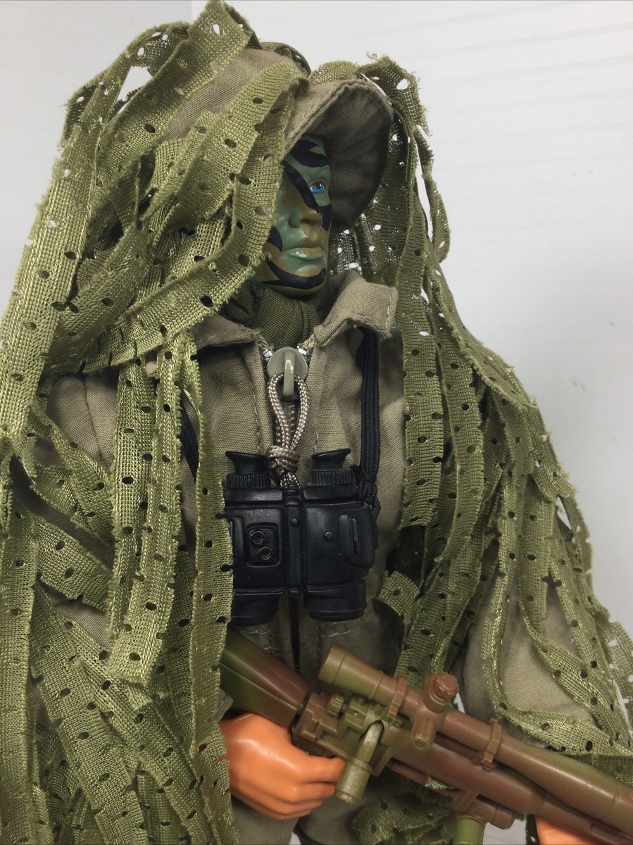 1/6 HASBRO GI JOE US ARMY / USMC MODERN SNIPER IN GHILLIE 1/6 HASBRO GI JOE US ARMY / USMC MODERN SNIPER IN GHILLIE