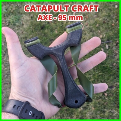 Catapult Craft Axe 95mm OTT Slingshot/Catapult - Powerful Catapult ...