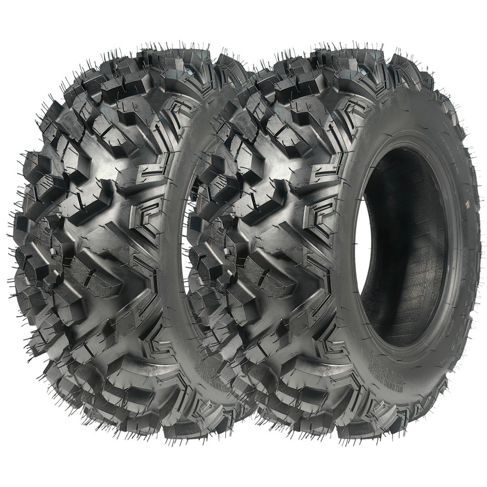 2 Pack ATV UTV Tires 25x10-12 6PLY All Terrain Tires for Hardpack Trail ...