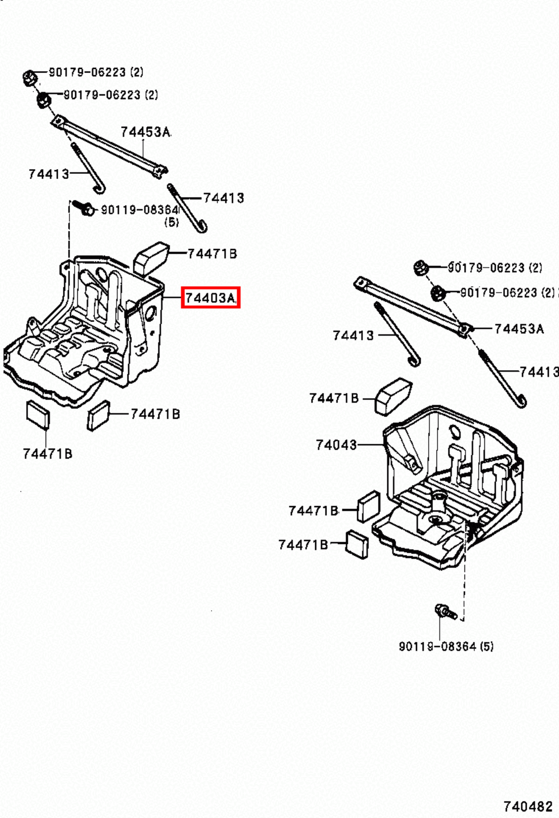 Genuine Toyota LandCruiser HZJ81 HZJ80 HDJ81 HDJ80 FJ80 Right RH ...