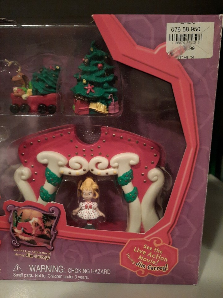 Vtg Dr. Seuss How the Grinch Stole Christmas Whoville Playset New in ...
