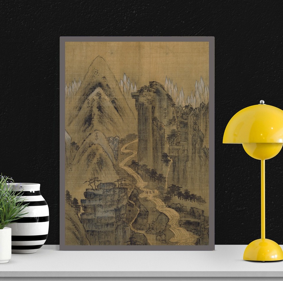 Gyeomjae Jeongseon Ink and Wash Painting Geumgangsan Mountains | eBay