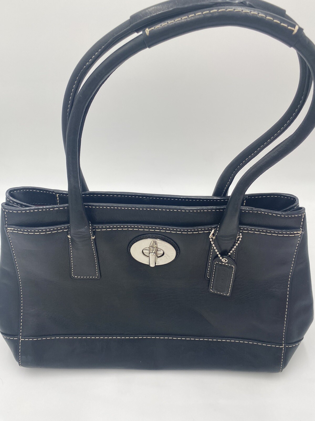 Coach Madeline Multi-pocket Satchel Black Leather Han… - Gem