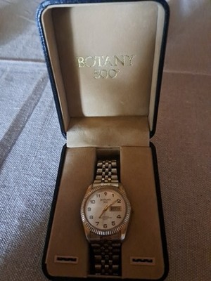 Botany Men's Watch 500 Gold Tone, 25mm, Circular Dial, 8.75" | eBay