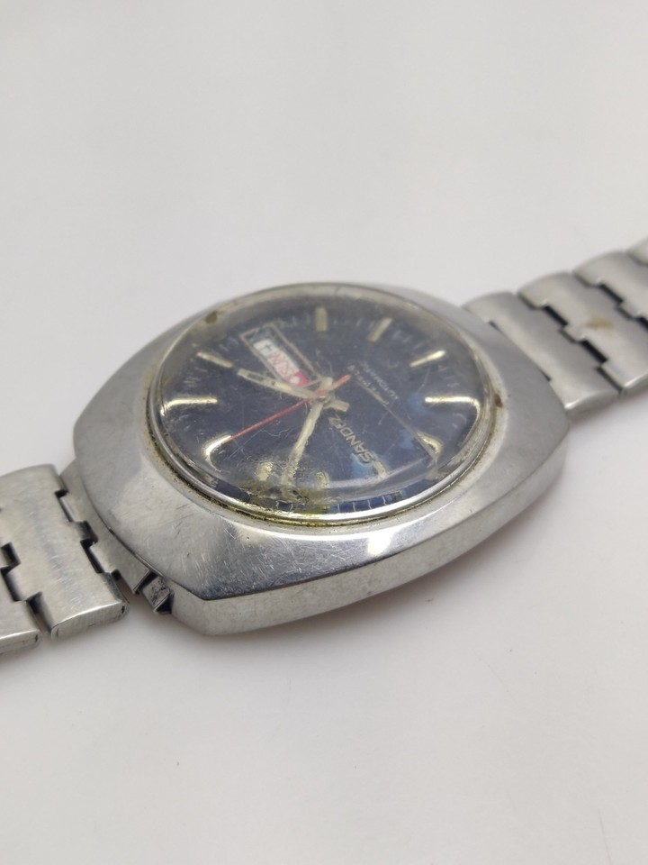 Vintage SANDOZ Swiss Made Cal.909 Mechanical Automatic Men Wristwatch ...