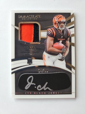 2021 PANINI IMMACULATE JA'MARR CHASE EYE BLACK RPA /99 | eBay