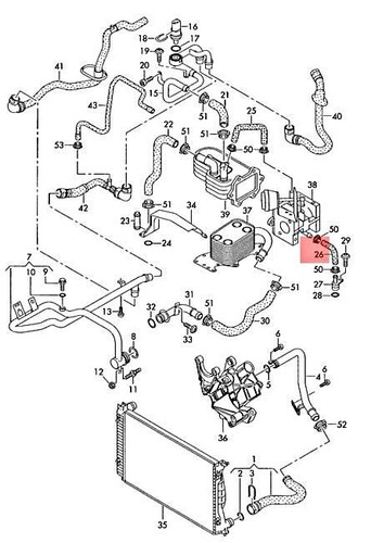 Genuine AUDI VW A4 Avant S4 Quattro Cabrio A6 Coolant Hose 059121073C ...