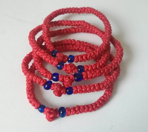 5pcs Handmade Greek Christian Red Prayer Rope Komboskini чётки Chotki ...