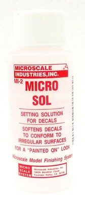 Microscale MS-2 Micro Sol Decal Setting Solution 1 oz Bottle 787793243608| eBay