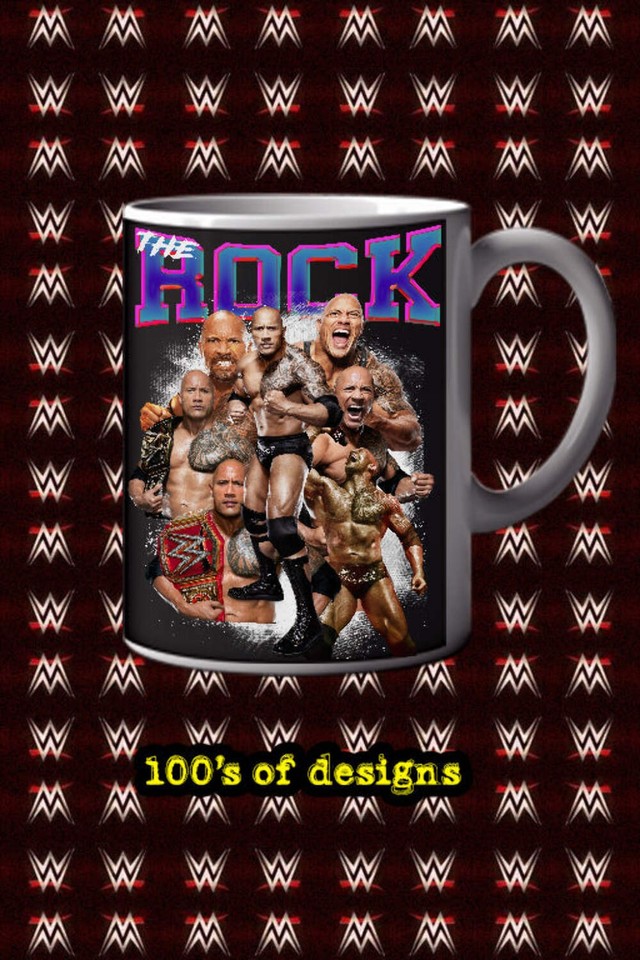 THE ROCK 11oz Mug featuring Dwayne Johnson | Pro Wrestling | WWE Star ...