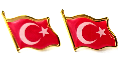 TURKEY Turkish Flag Country Metal Lapel Pin Badges x 2 | eBay UK
