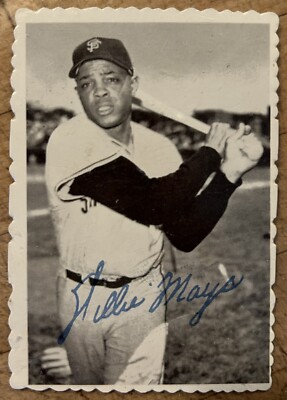 1969 Topps Deckle Edge #33 Willie Mays Giants Ungraded Kept In Plastic ...