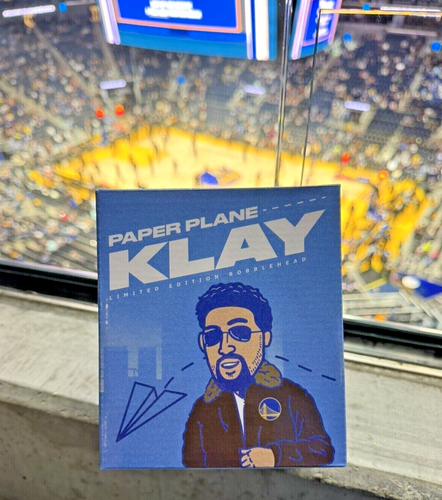 Klay Thompson 2023 PAPER PLANE Bobblehead SGA | eBay