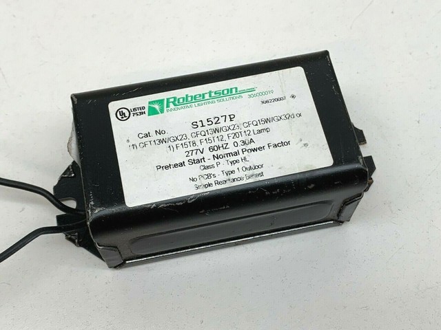 Robertson 13w CFL 2-pin Magnetic Ballast 277v S1527P for sale online | eBay