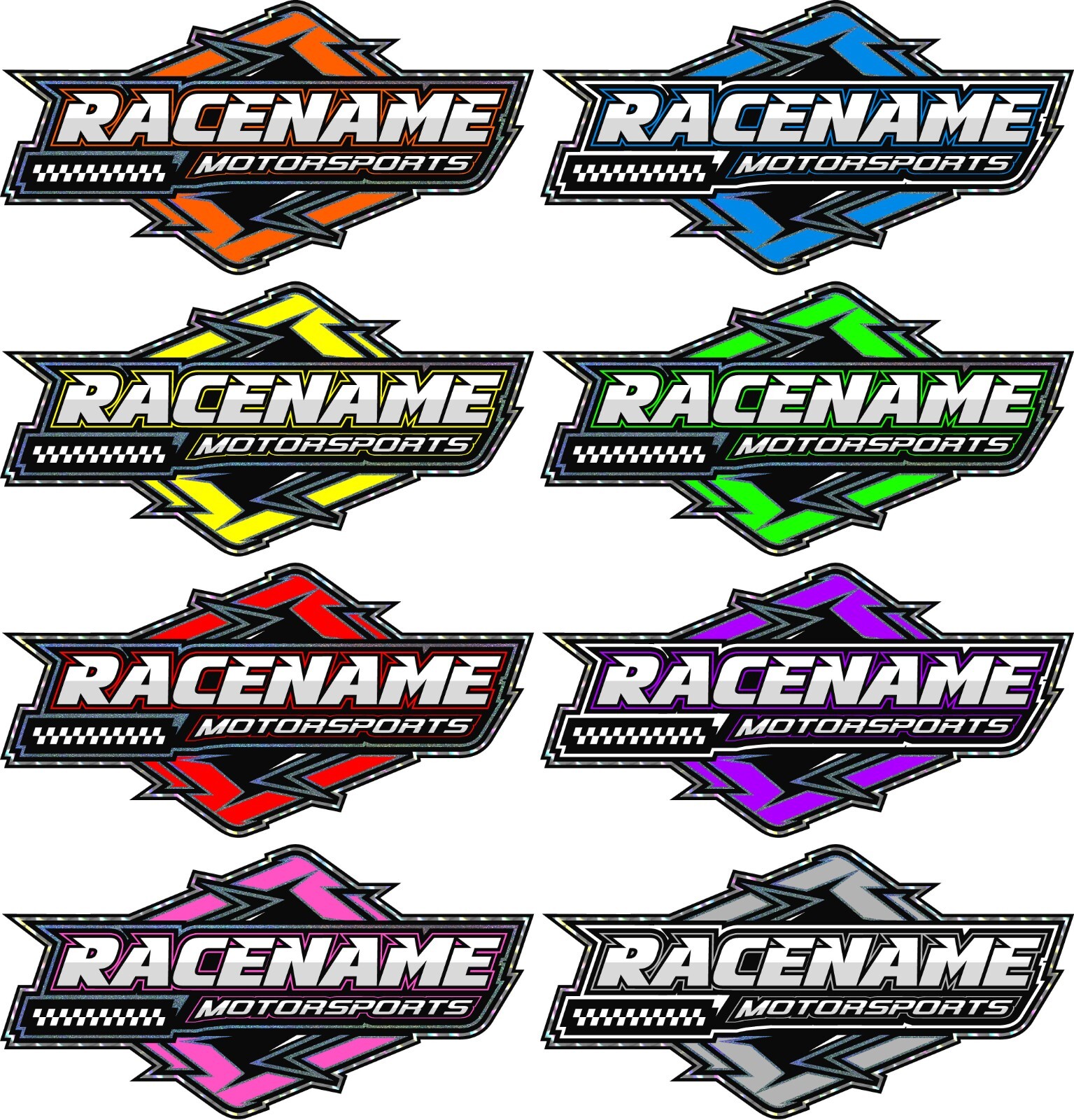 Custom Name Racing Logo Trailer Graphic Decal MX ATV Motocross Kart ...