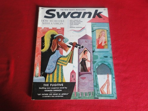 Vintage Erotic Sexy Adult Pinup Women Magazine Swank December 1955 JB7 ...