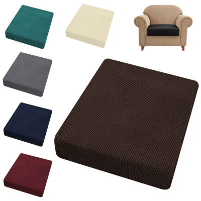 ANMINY Couch Chair Sofa Seat Cushion Cover Soft Waffle Pattern Stretch ...