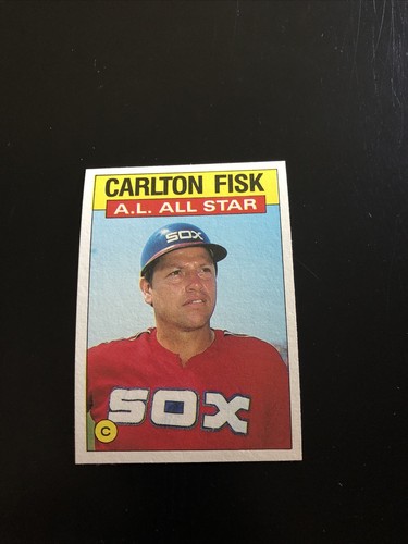 1986 Topps #719 AL All Star Carlton Fisk Nm | eBay