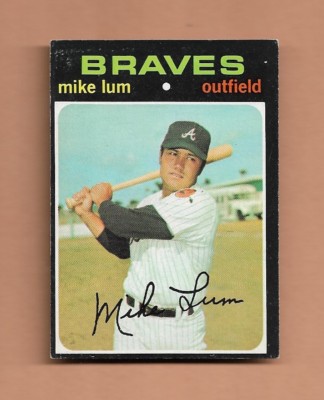 1971 TOPPS MIKE LUM BASEBALL CARD #194 - EX-MT CONDITION - ATLANTA ...