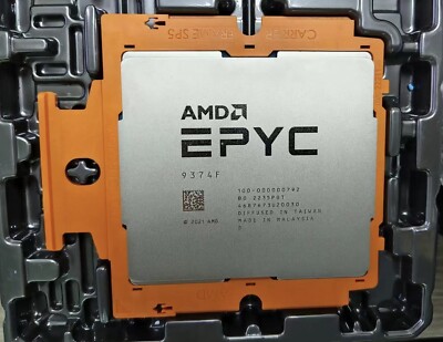 AMD EPYC GENOA SP5 ZEN4 9374f 32c/64t 3.85GHz support gigabyte mz73-lm0 ...