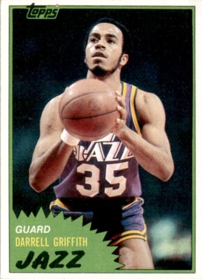 1981-82 Topps Basketball Darrell Griffith (F) RC Utah Jazz #41 | eBay