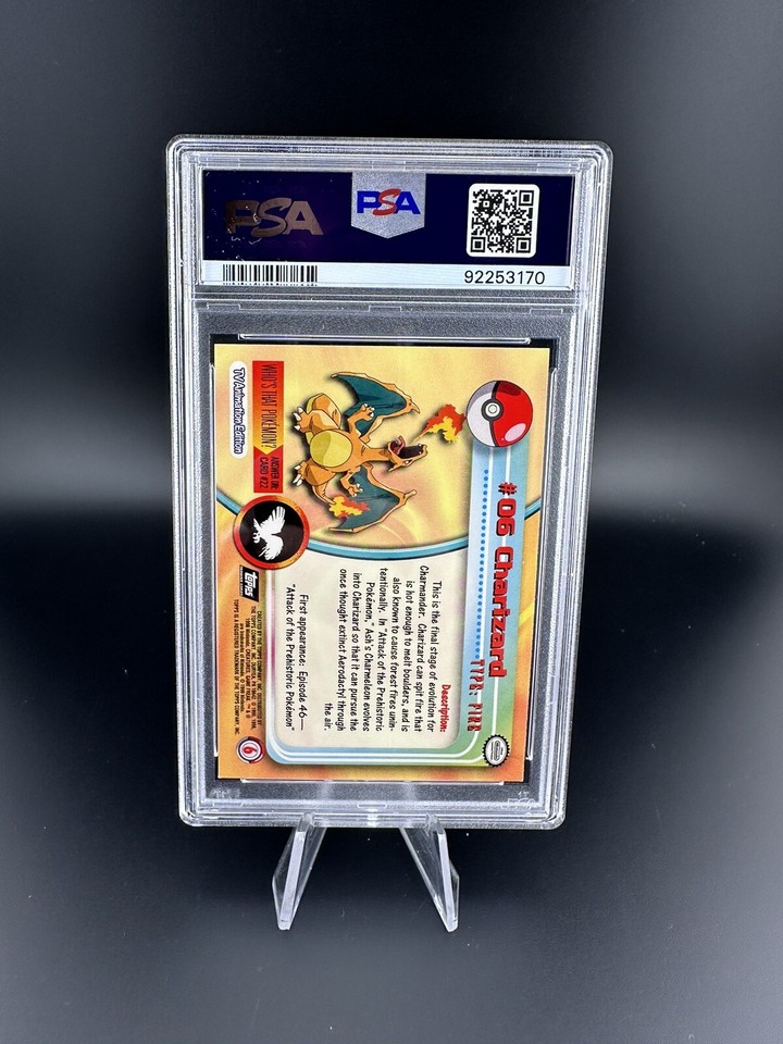 Pokemon Card PSA 6 NM Charizard 1999 Topps TV Ultra Rare #6 | eBay