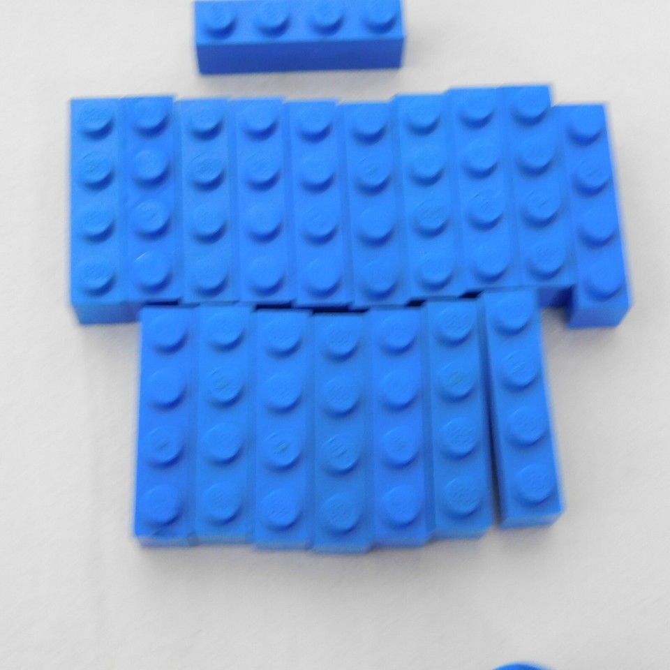 Lot of 246 Mixed Lot Blue Classic Lego Bricks Various Sizes ALL LEGO ...
