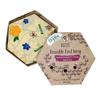 Buzzee Eco-Friendly Reusable Food Wraps Kitchen Pack of 3 | eBay Australia