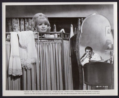JUDY GEESON & VINCE EDWARDS dressing room HAMMERHEAD British Spy film ...