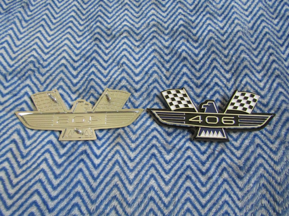FORD GALAXIE THUNDERBIRD MUSTANG FAIRLANE EAGLE BIRD 406 EMBLEMS SET ...