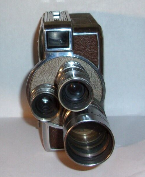 Vintage Revere 8 8mm Magazine Cine Model 44 Movie Camera w/Turret Lens ...