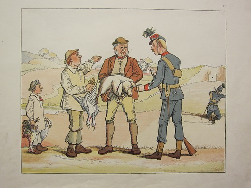 1880 MILITARY COMIC PRINT ~ SHAKESPEARE QUOTE ARTILLERY ARMY OFFICERS ...