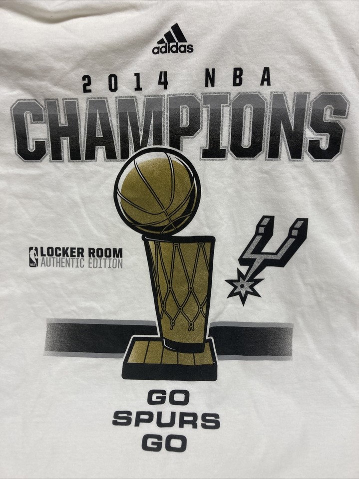 Adidas 2014 NBA Champions Spurs Locker Room Authentic Edition White L t ...