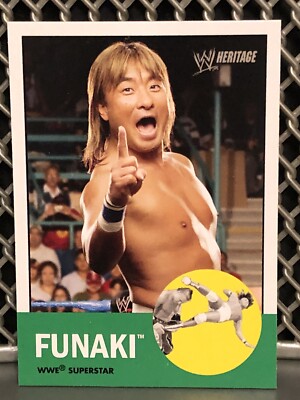 2006 Funaki Topps Heritage II WWE Wrestling Card #38 TNA NJPW Kung IWGP ...