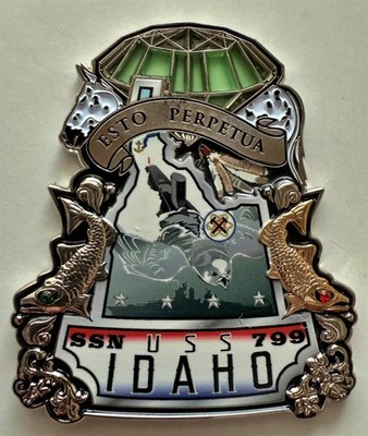 USS Idaho SSN-799 US Navy submarine Gem of the Fleet challenge coin 3 ...